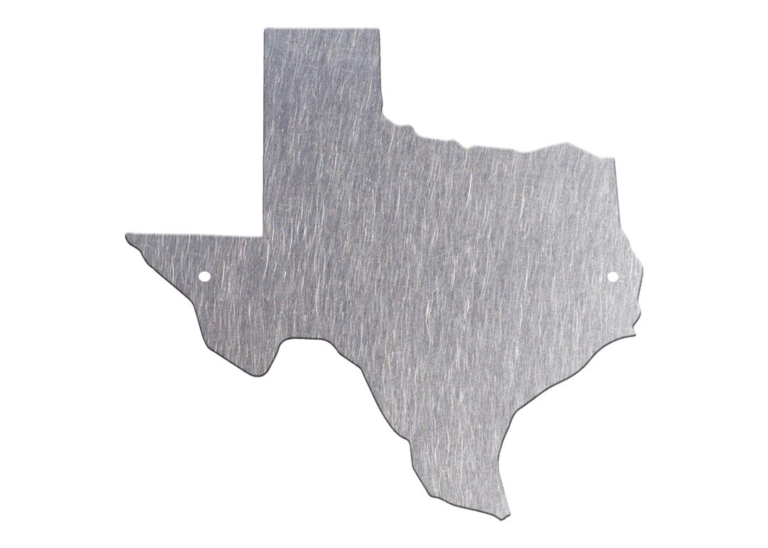 Steel Texas State Outline Border Metal Wall Art Wall Hanging State ...