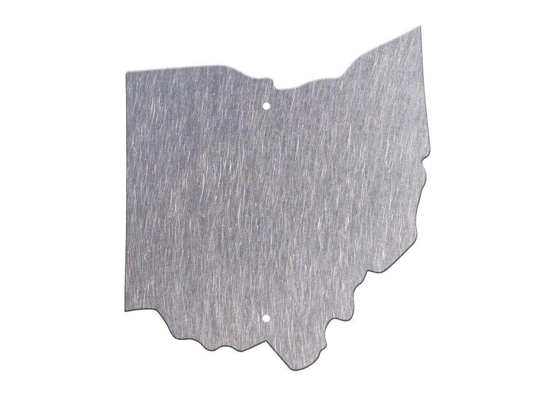 12 to 24 Ohio State Border Outline Sign Steel | Etsy