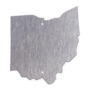 12" to 24" Ohio State Border Outline Sign - Steel Metal Wall Art - Wall ...