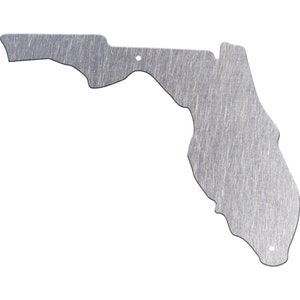 Metal Florida State Outline Border Steel Wall Art Sign Made in USA ...