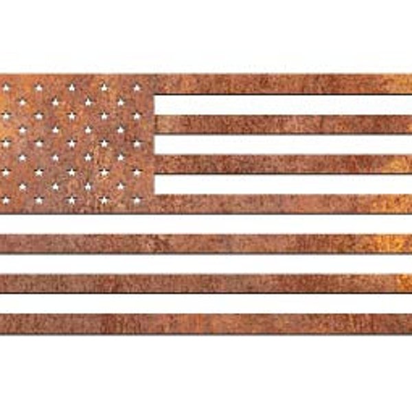 Rustic Metal Flag - Etsy