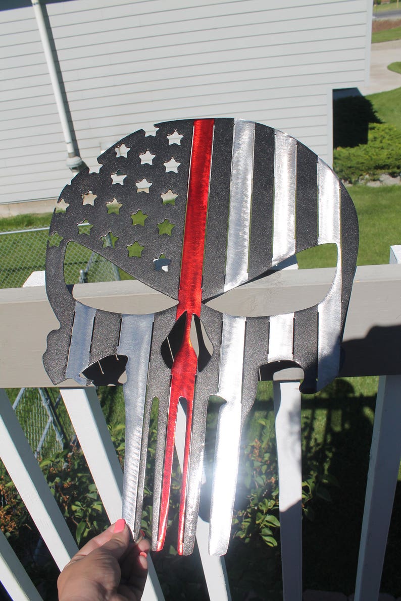 Punisher Flag, Aluminum Sign, Punisher Skull, Birthday Gift for Him ...