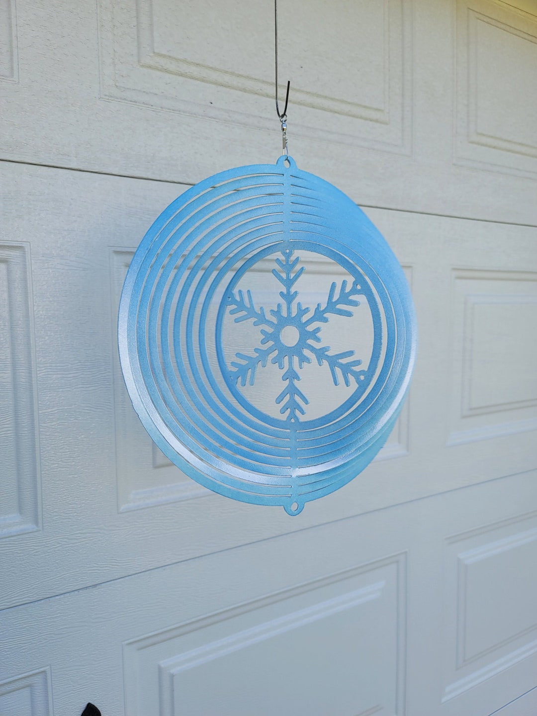 Wind Spinner, Snowflake, Yard Art, Winter Decor, Snow Decor, Porch ...