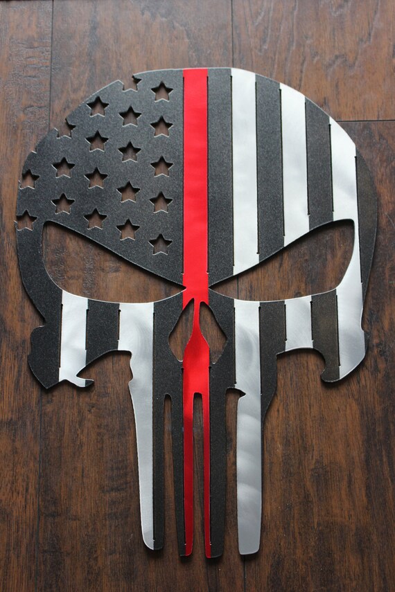 Punisher Flag Aluminum Sign Punisher Skull Birthday Gift | Etsy