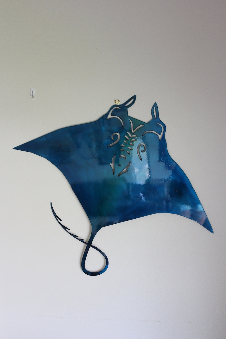 Manta Ray Wall Art Coastal Decor Beach House Sign Surfing - Etsy