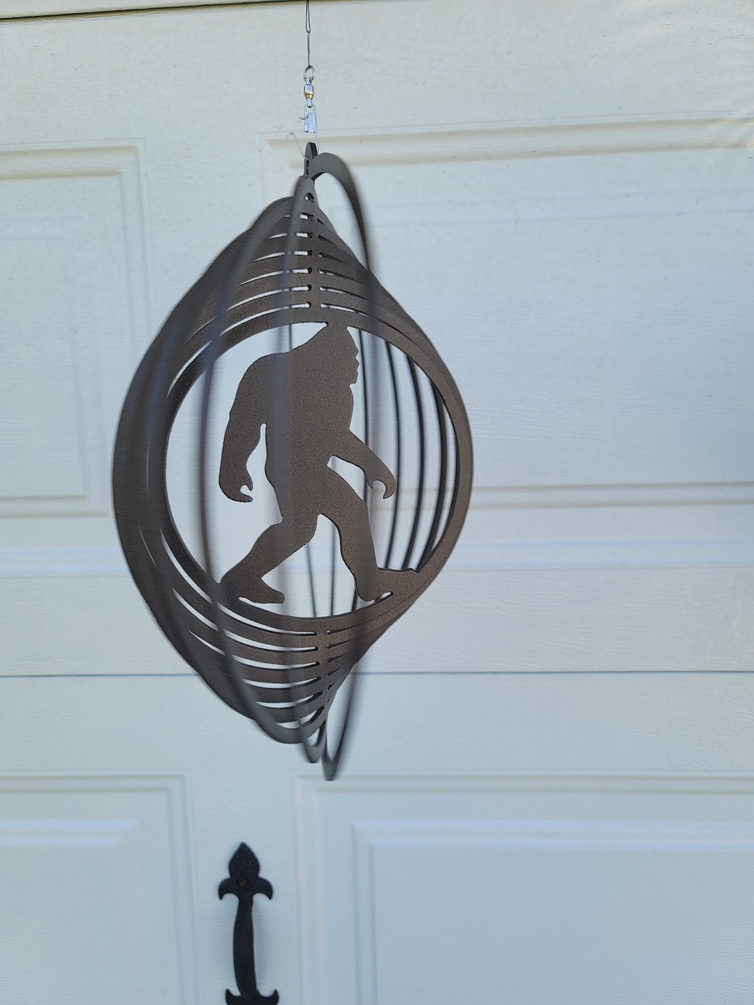 Bigfoot Wind Spinner, Sasquatch Gifts, Funny Garden Decorations, Metal ...