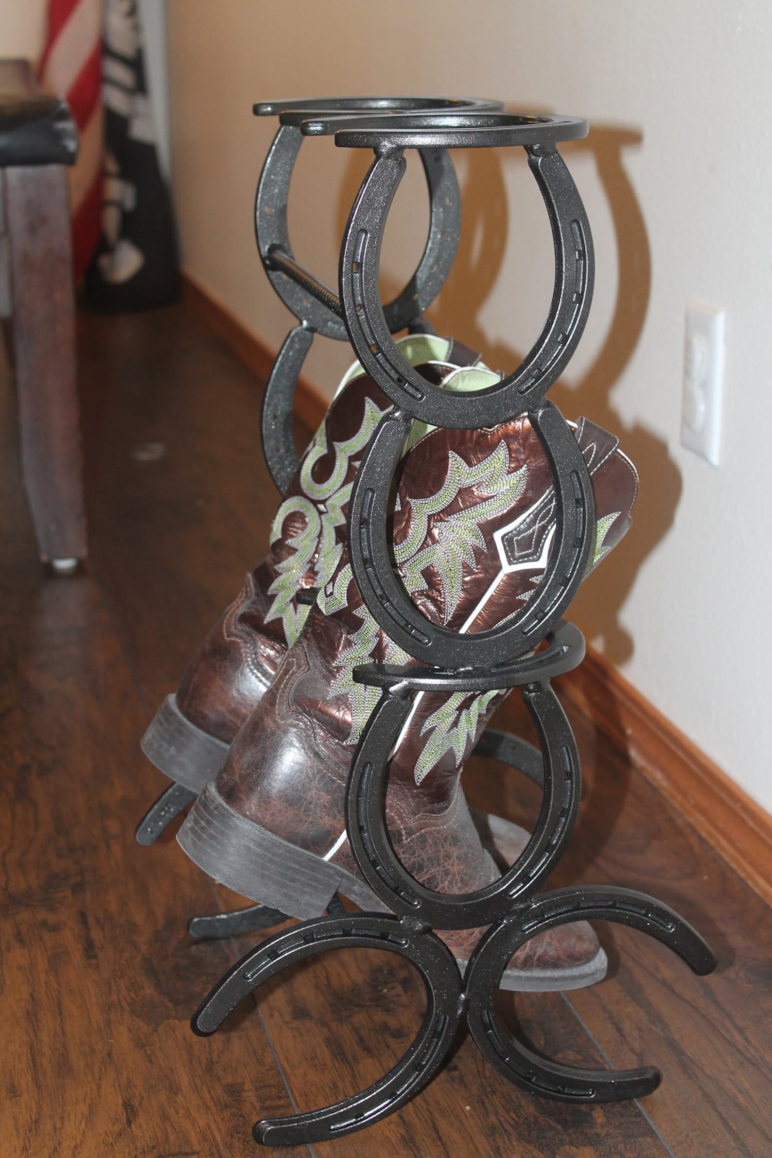 Horseshoe Boot Rack Mudroom Storage Cowboy Boot Holder - Etsy