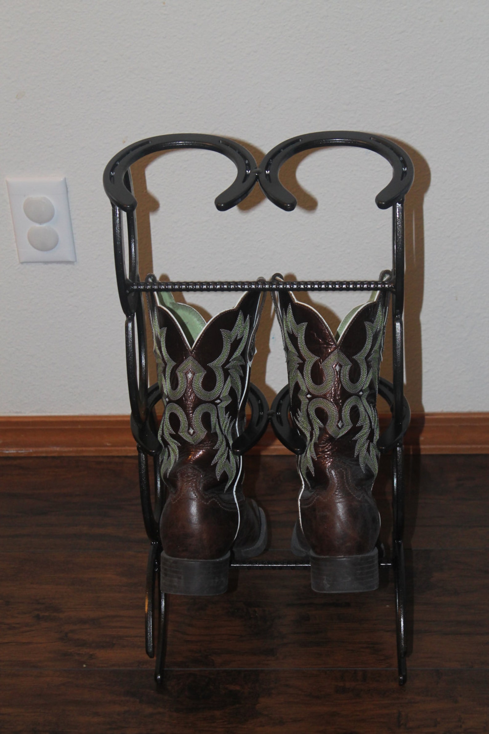Horseshoe Boot Rack Mudroom Storage Cowboy Boot Holder - Etsy