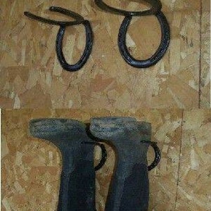 Horseshoe Boot Holder, Boot Holder, Western, Rustic, Cowboy, Cowgirl ...