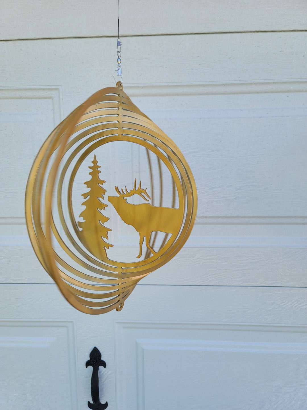 Wind Spinner, Elk Gifts, Elk Decor, Elk Art, Yard Art Decor, Porch ...