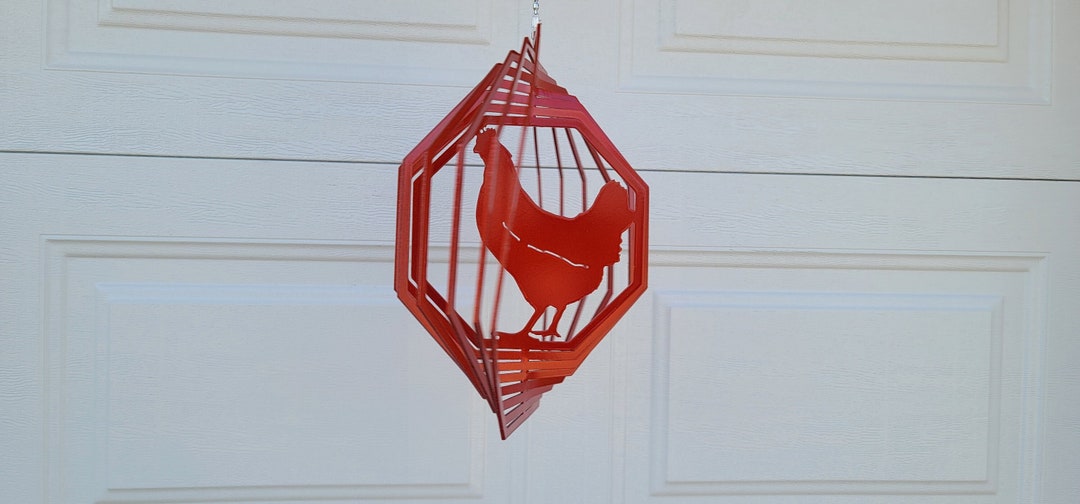 Chicken Wind Spinner, Chicken Gift for Women, Chicken Coop Decor, Funny ...