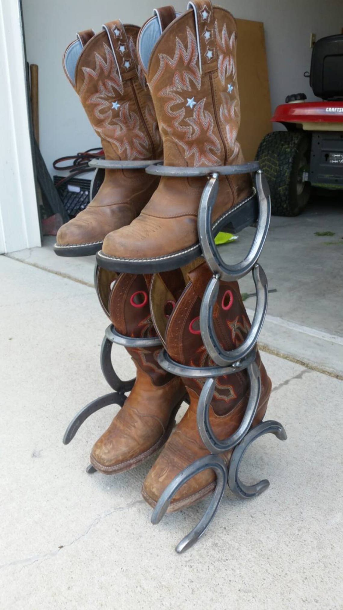 Horseshoe Boot Rack Mudroom Storage Cowboy Boot Holder - Etsy