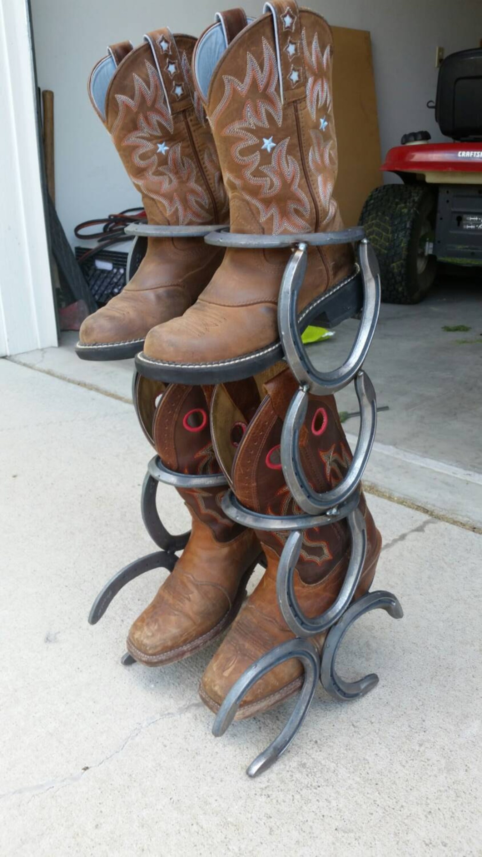 Horseshoe Boot Rack Mudroom Storage Cowboy Boot Holder - Etsy