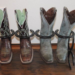 Horseshoe Boot Rack, Mudroom Storage, Cowboy Boot Holder, Entryway ...