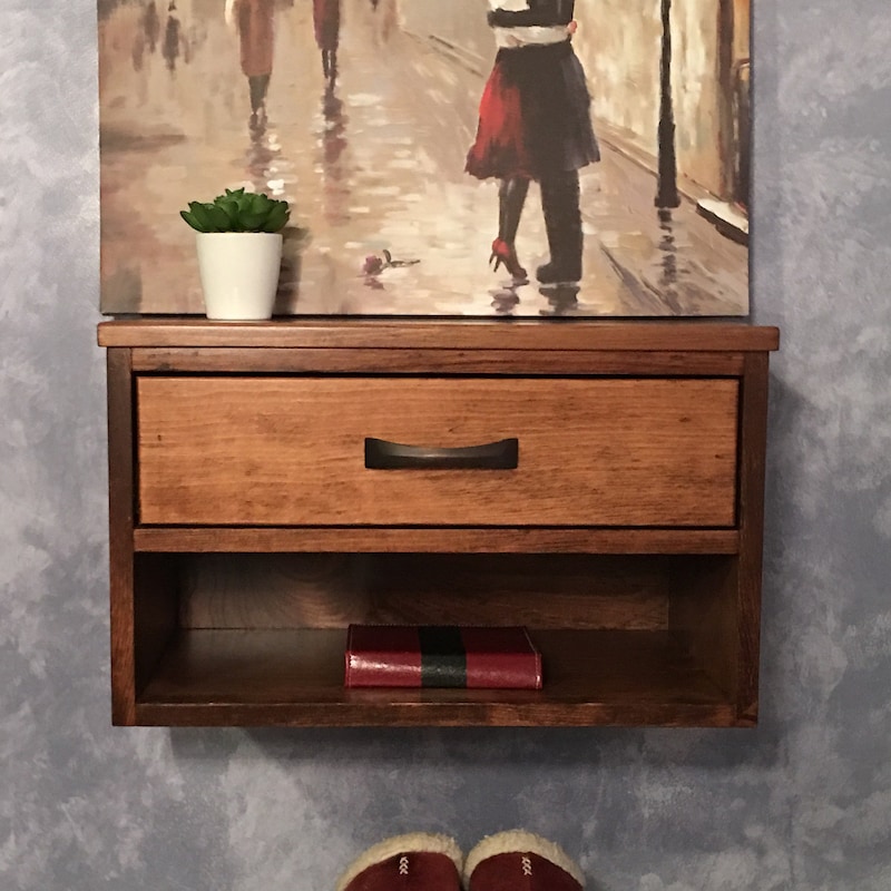 Floating Nightstands Drawer - Etsy