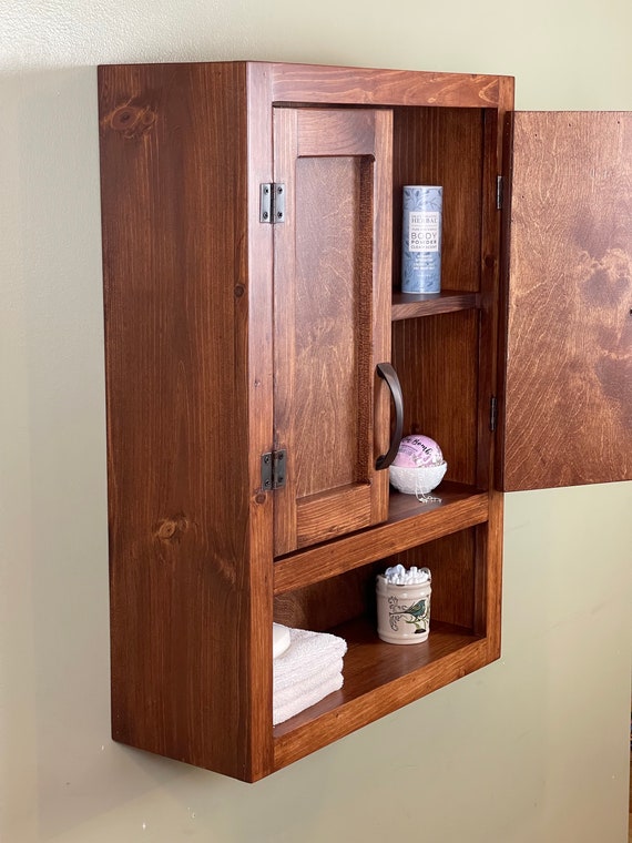 Wall mounted kitchen cupboard store