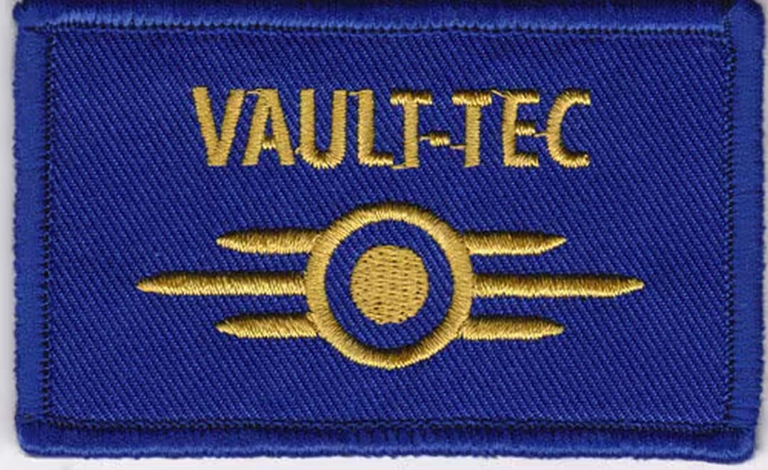Vault-tec Fallout Insipried Patch Cosplay 3"x2" Inches Hook and Loop ...
