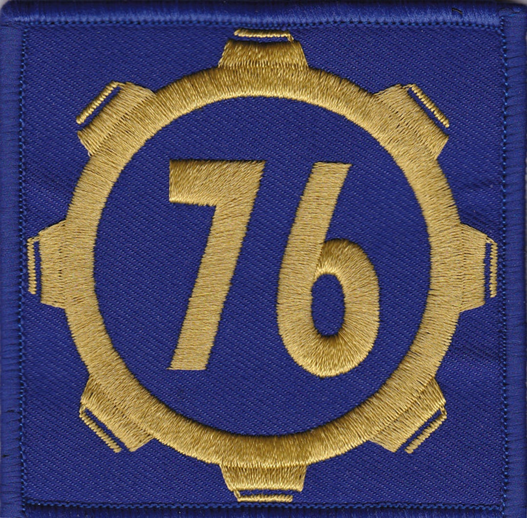 Vault 76 Fallout Style Patch Cosplay 3"x3" Inches Square Hook and Loop ...