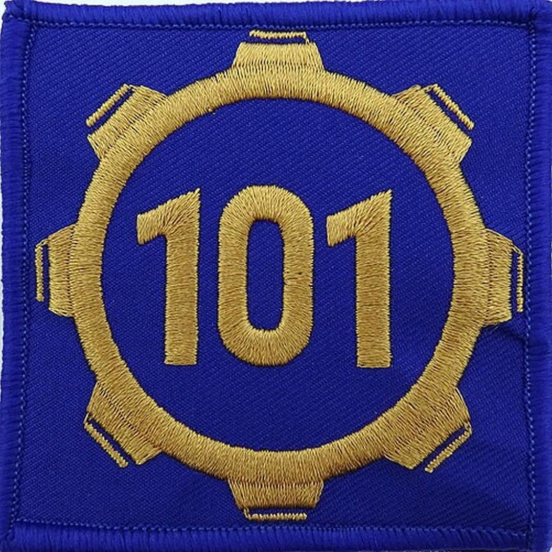 Vault 101 Fallout Style Patch Cosplay 3"x3" Inches Square Hook and Loop ...