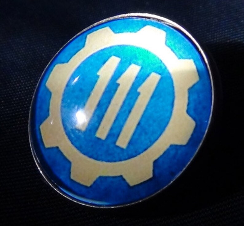 Fallout Inspired Vault Vintage Looking Bronze Cosplay Pin With - Etsy