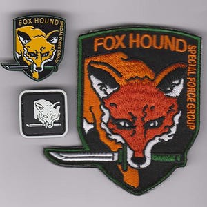 FOXHOUND Special Forces Patch Metal Gear Solid Video Gamer Cosplay Hook ...