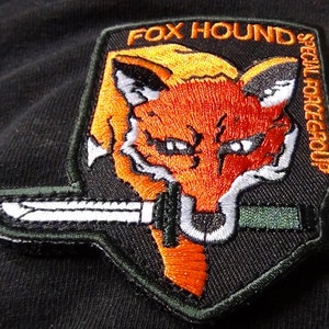 FOXHOUND Special Forces Patch Metal Gear Solid Video Gamer Cosplay Hook ...
