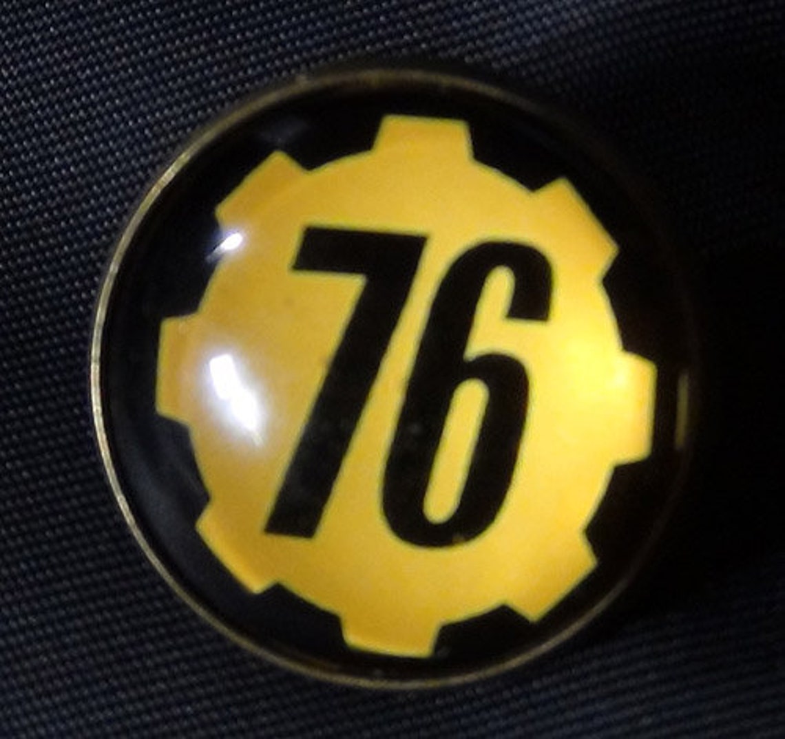 Fallout Inspired Vault Vintage Looking Bronze Cosplay Pin With - Etsy
