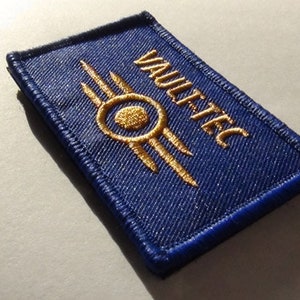 Vault-tec Fallout Insipried Patch Cosplay 3"x2" Inches Hook and Loop Backing - Etsy