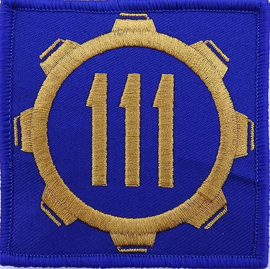 Vault 111 Fallout Style Patch Cosplay 3"x3" Inches Square Hook and Loop ...
