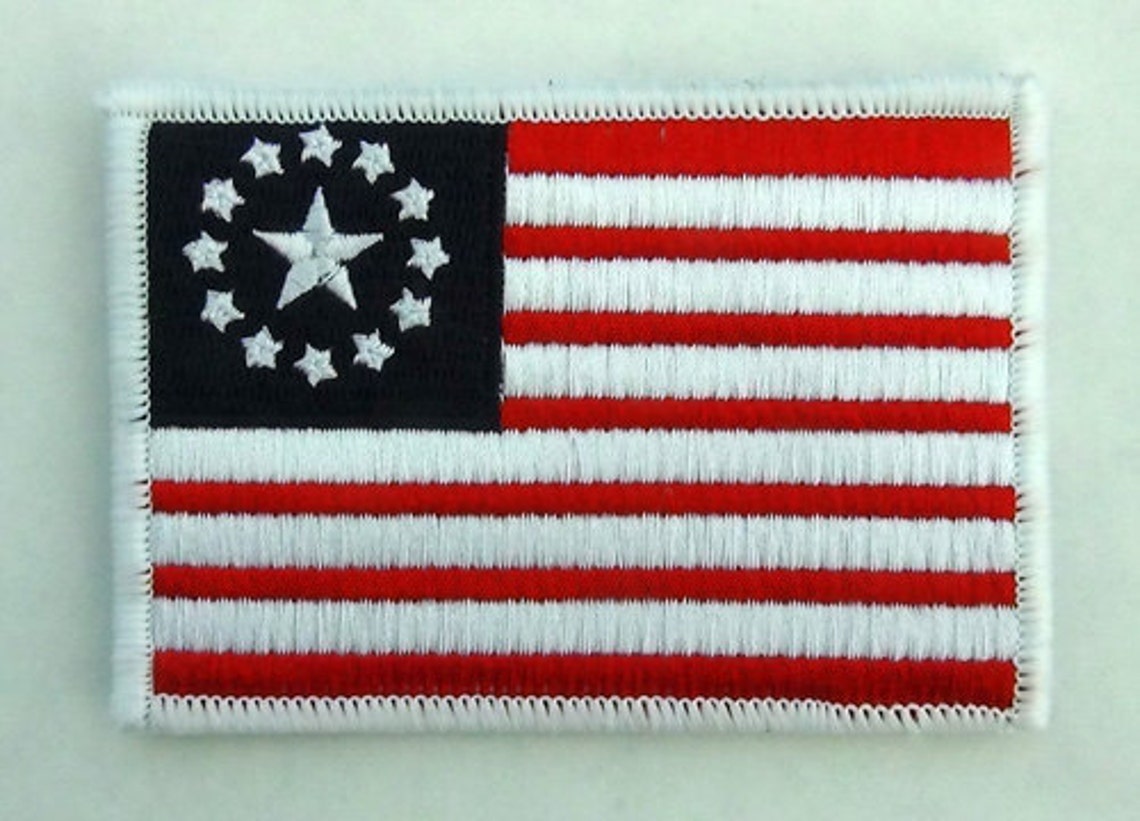 Colonial Betsy Ross Flag Patch Cosplay 2.5"x3.5" Inches Fallout-like ...