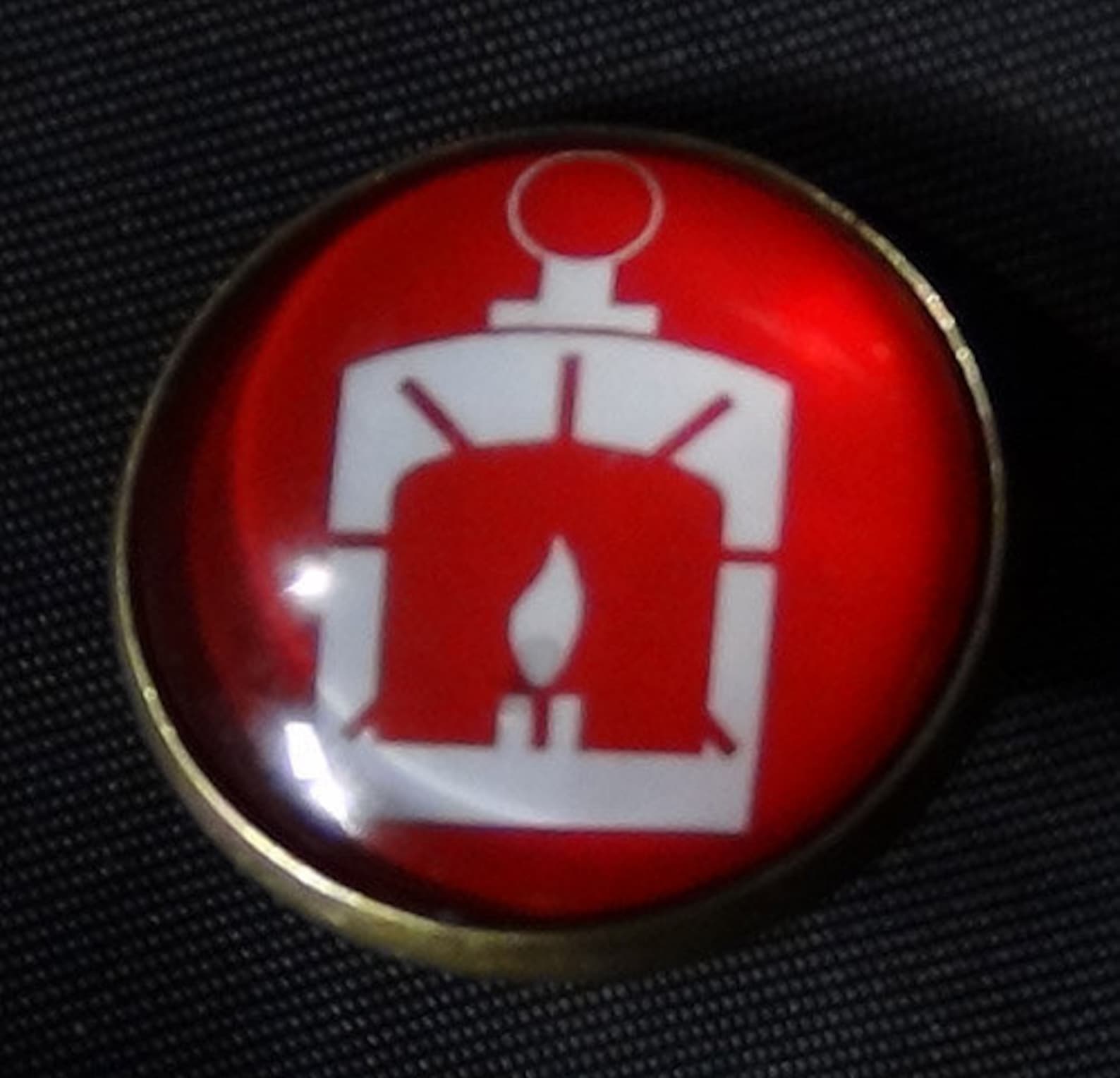 Fallout Inspired Vault Vintage Looking Bronze Cosplay Pin With - Etsy