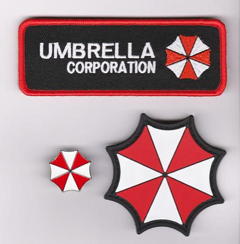 Resident Evil - Umbrella Corporation Cosplay Set Patches Hook and Loop ...