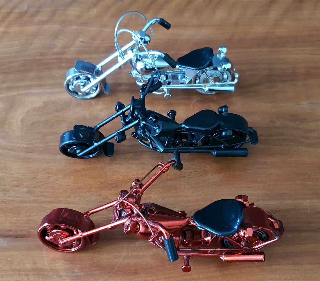 Set 3 Pcs of Miniature Motorcycle Model HARLEY DAVIDSON for - Etsy