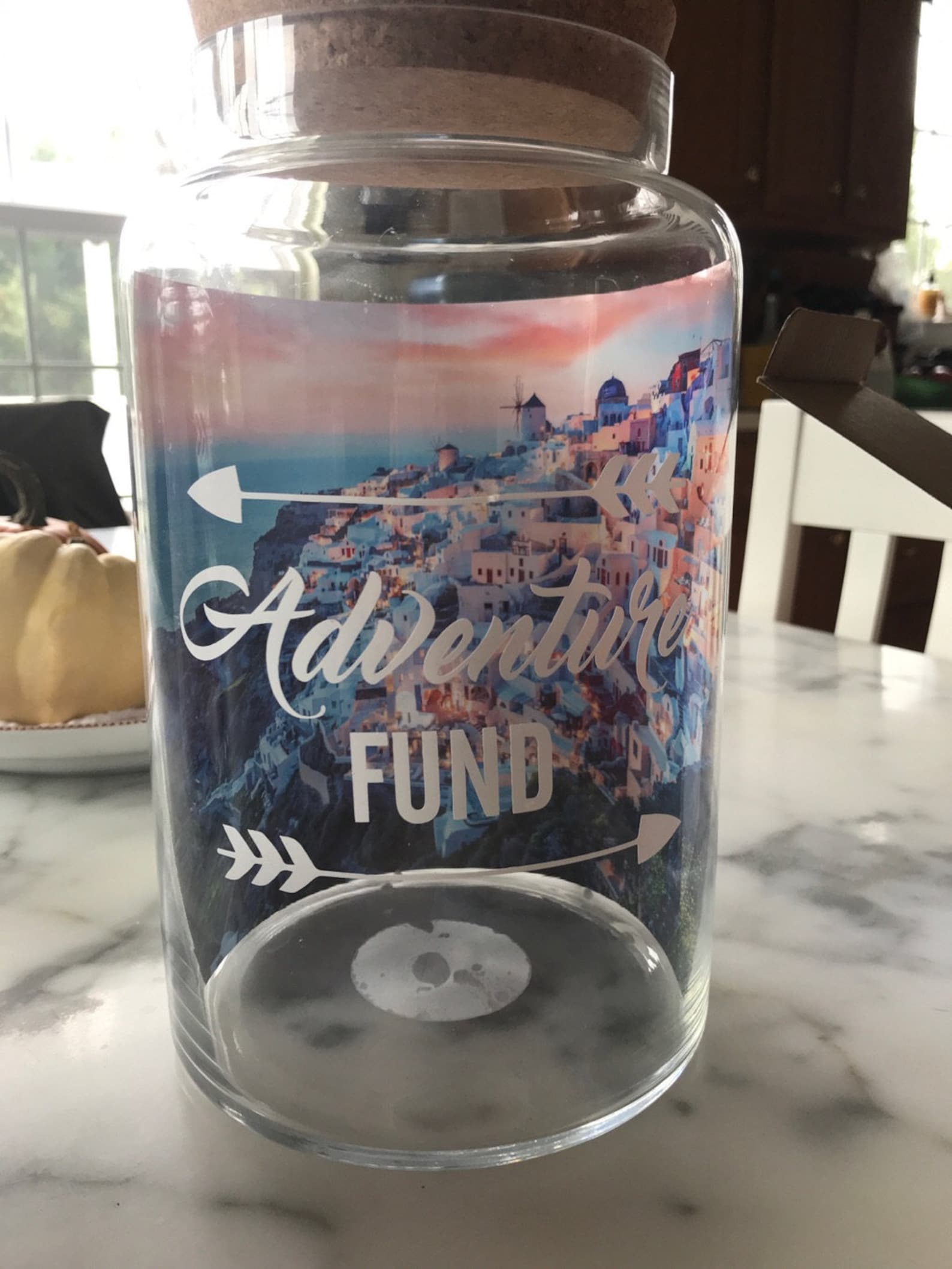Travel Fund Money Jar Vinyls Adventure Fund Decal Money Box - Etsy