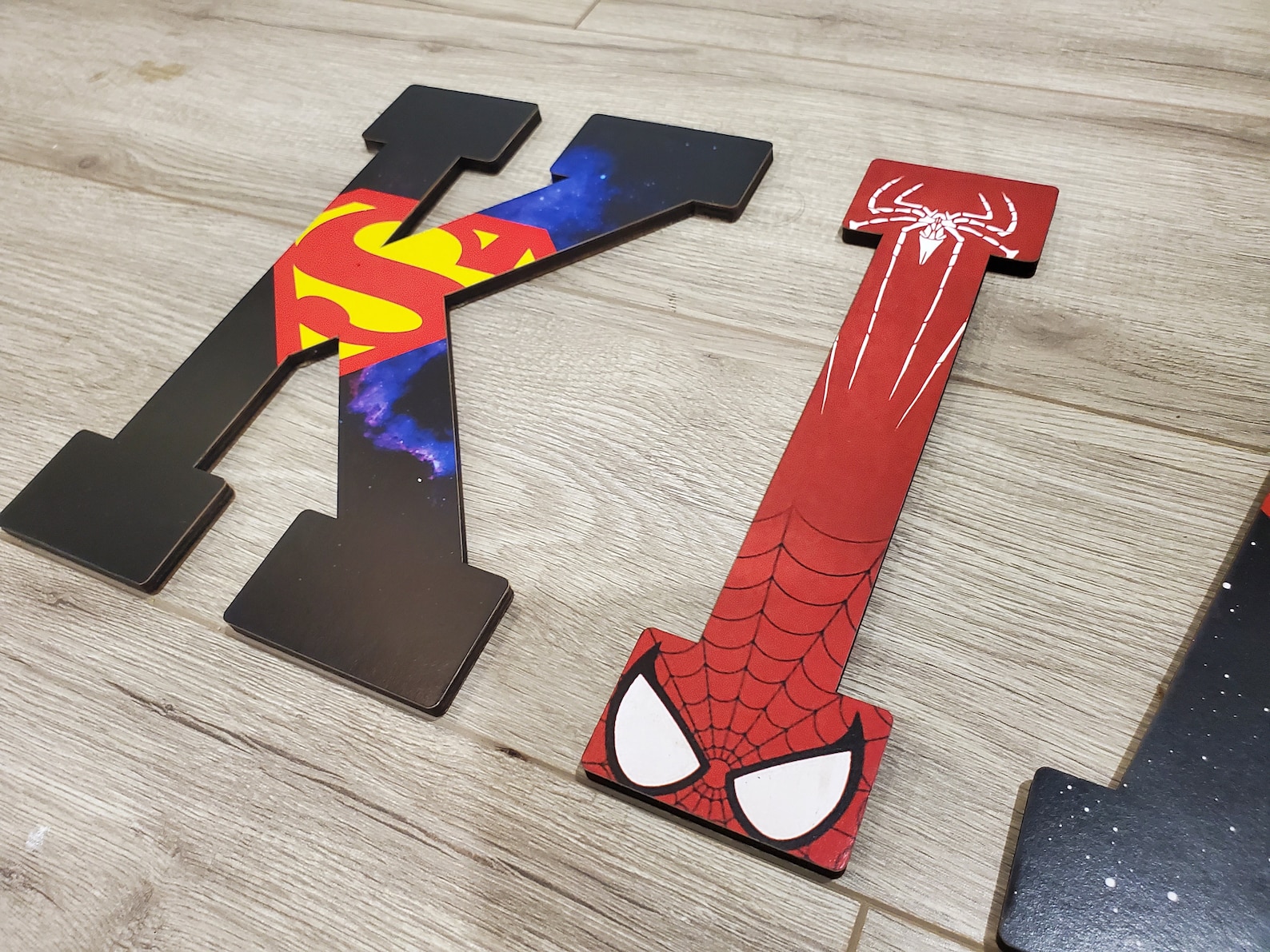 Superhero Wooden Letters, Boy or Girl Bedroom, Birthday Gift ...