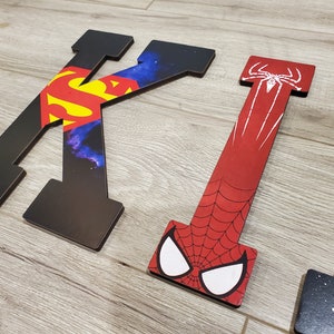 Superhero Wooden Letters, Boy or Girl Bedroom, Birthday Gift ...