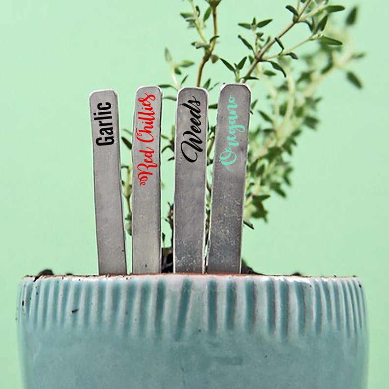Herb & Plant Garden Tags, Garden Labels, Herb Markers, Garden Sign ...