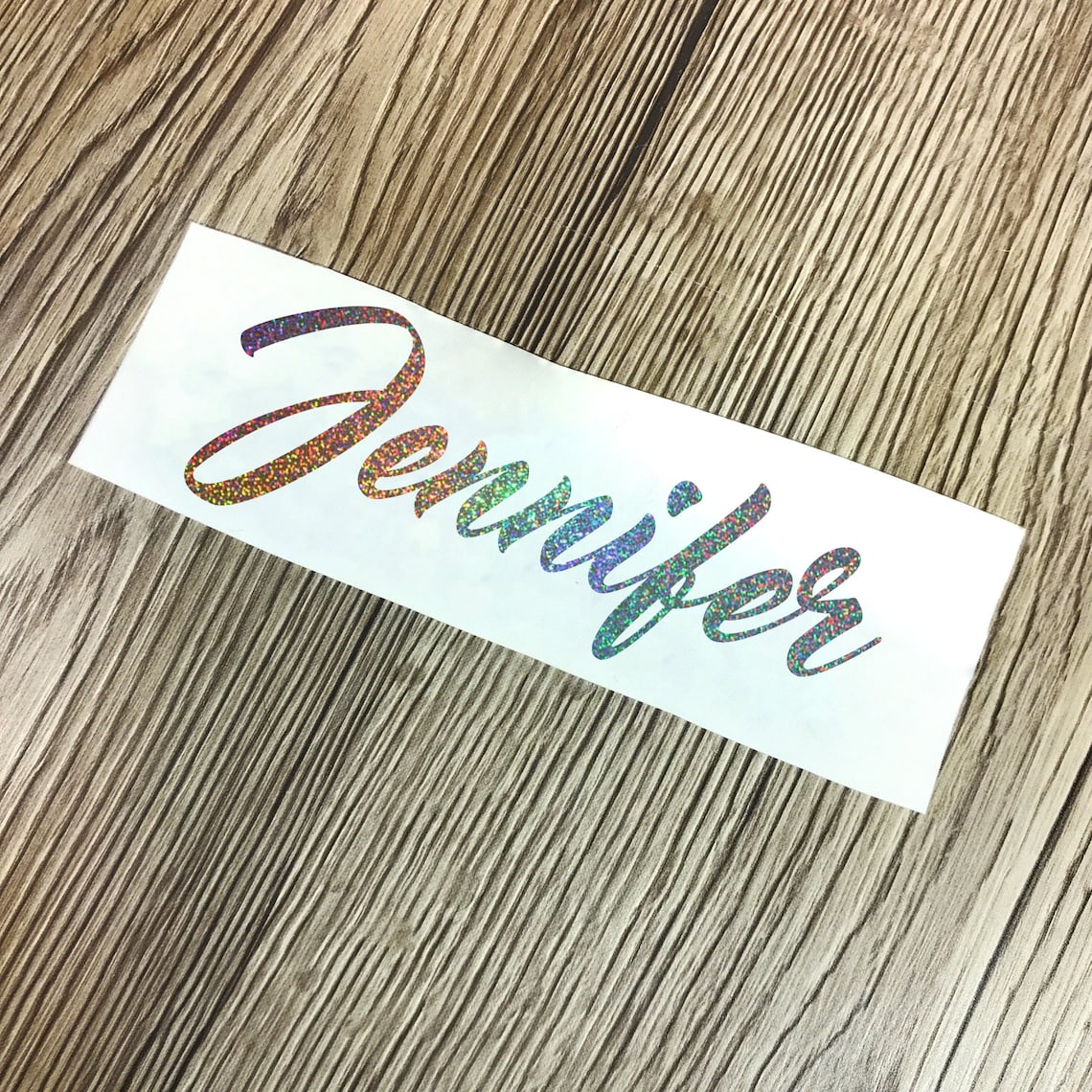 Custom Holographic Vinyl Holo Glitter Vinyl Decal | Etsy