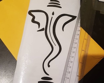 Ganesh Vinyl Decal Sticker of Abstract Ganesha Meditation - Etsy