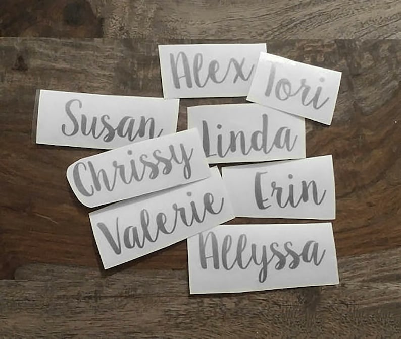 Personal Name Decals, Custom Home Label Stickers, Mailbox Decal Mail ...