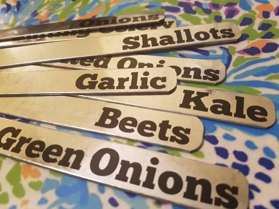 Plant stake labels Herb garden tag Garden labels Herb | Etsy