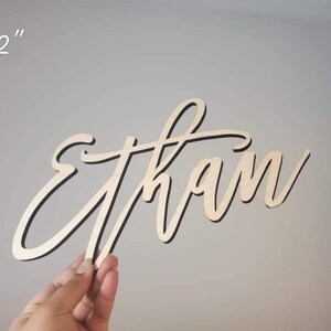Custom Wood Name Sign, Large Nursery Name Sign, Boho Girl Name Sign ...