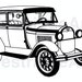 Ford Model-a Car, Vintage Car Clipart Vector Clip Art Graphics-digital ...