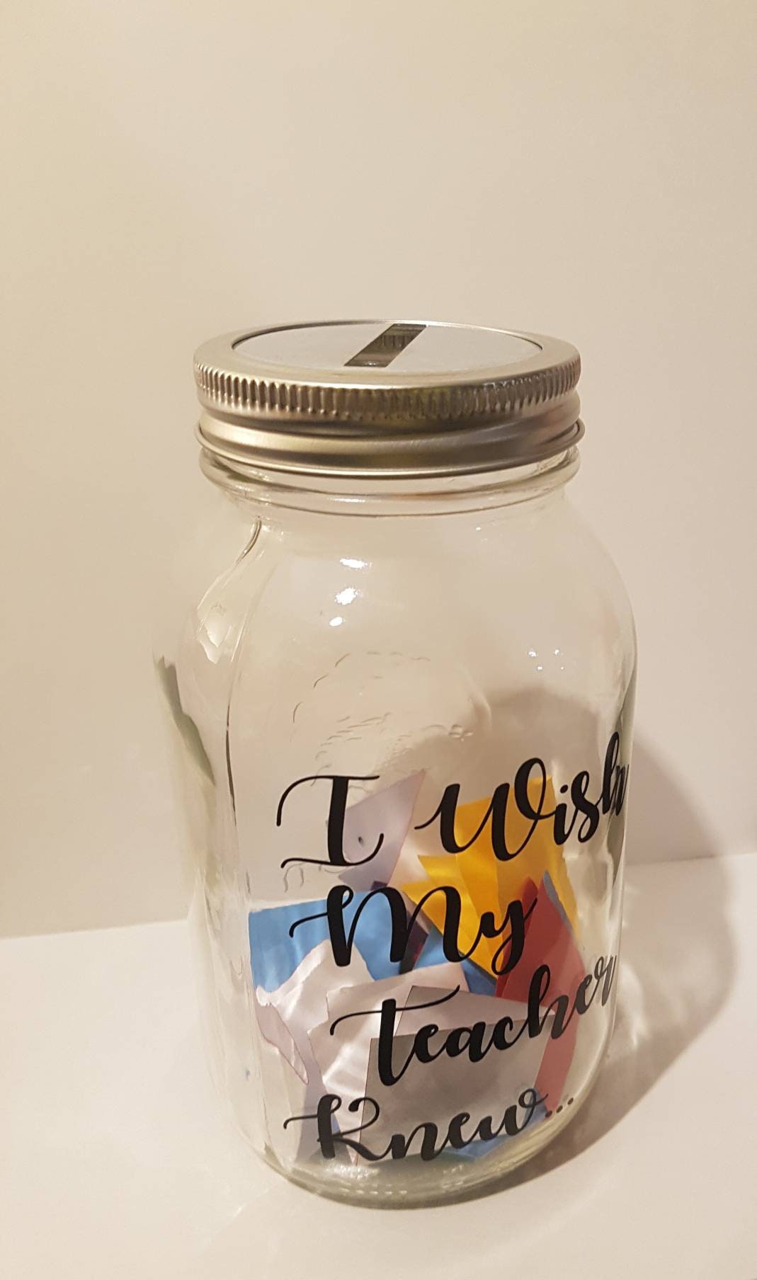 I Wish My Teacher Knew, Suggestion Jar, Custom Jar, Teacher Jar ...