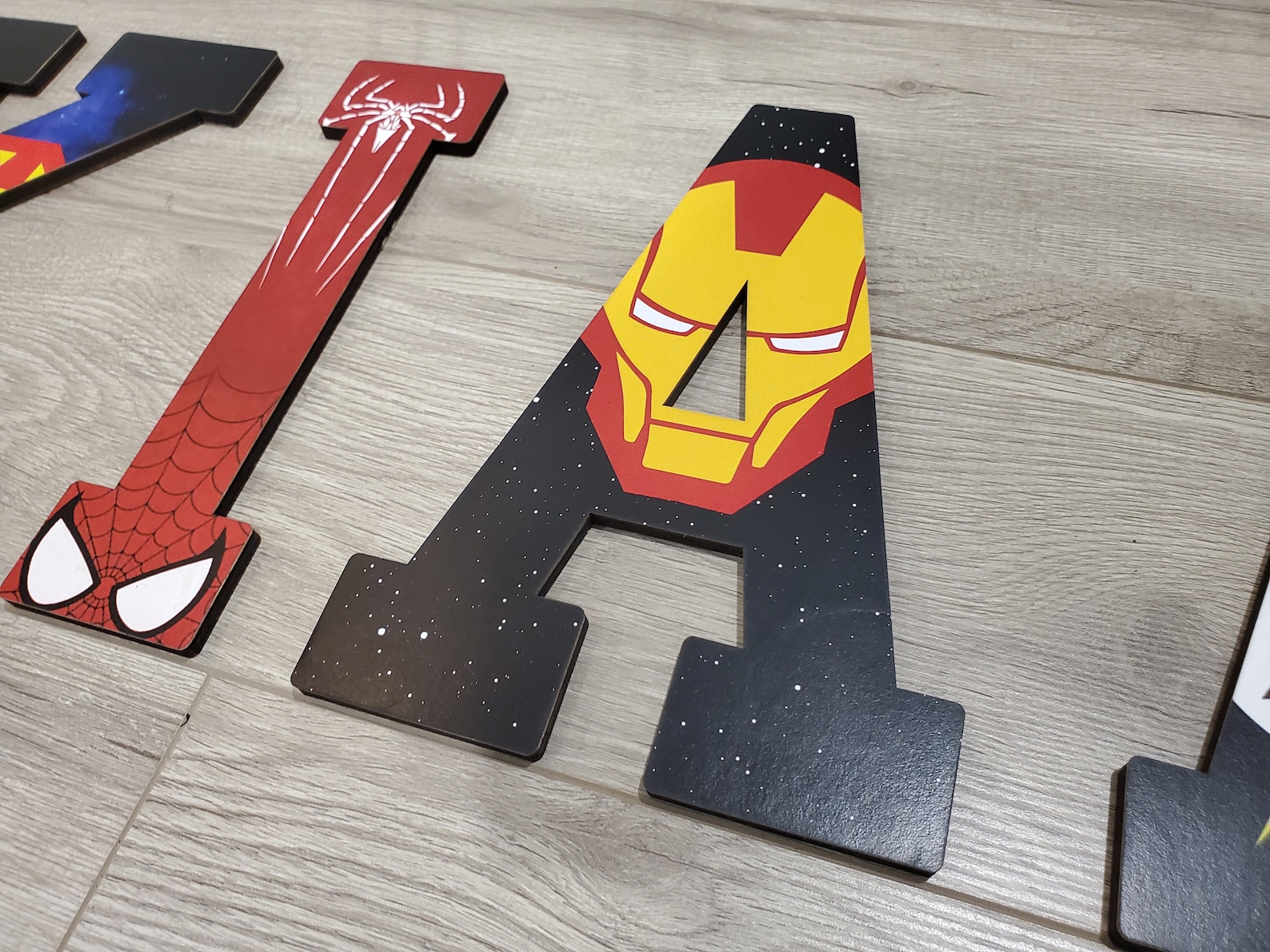 Superhero Wooden Letters, Boy or Girl Bedroom, Birthday Gift ...