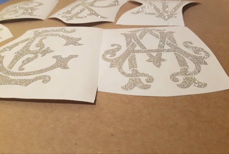 Vinyl Monogram, Monogram Decals, Initial Decals, Customized Unique ...