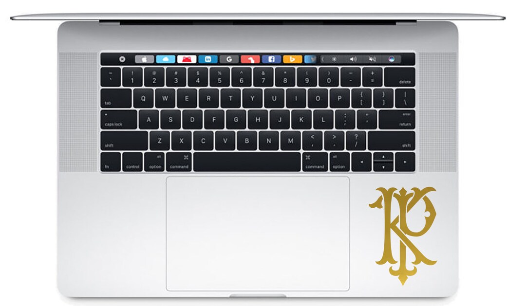 Two Letter Monogram Sticker, Custom Double Initials Monogram ...