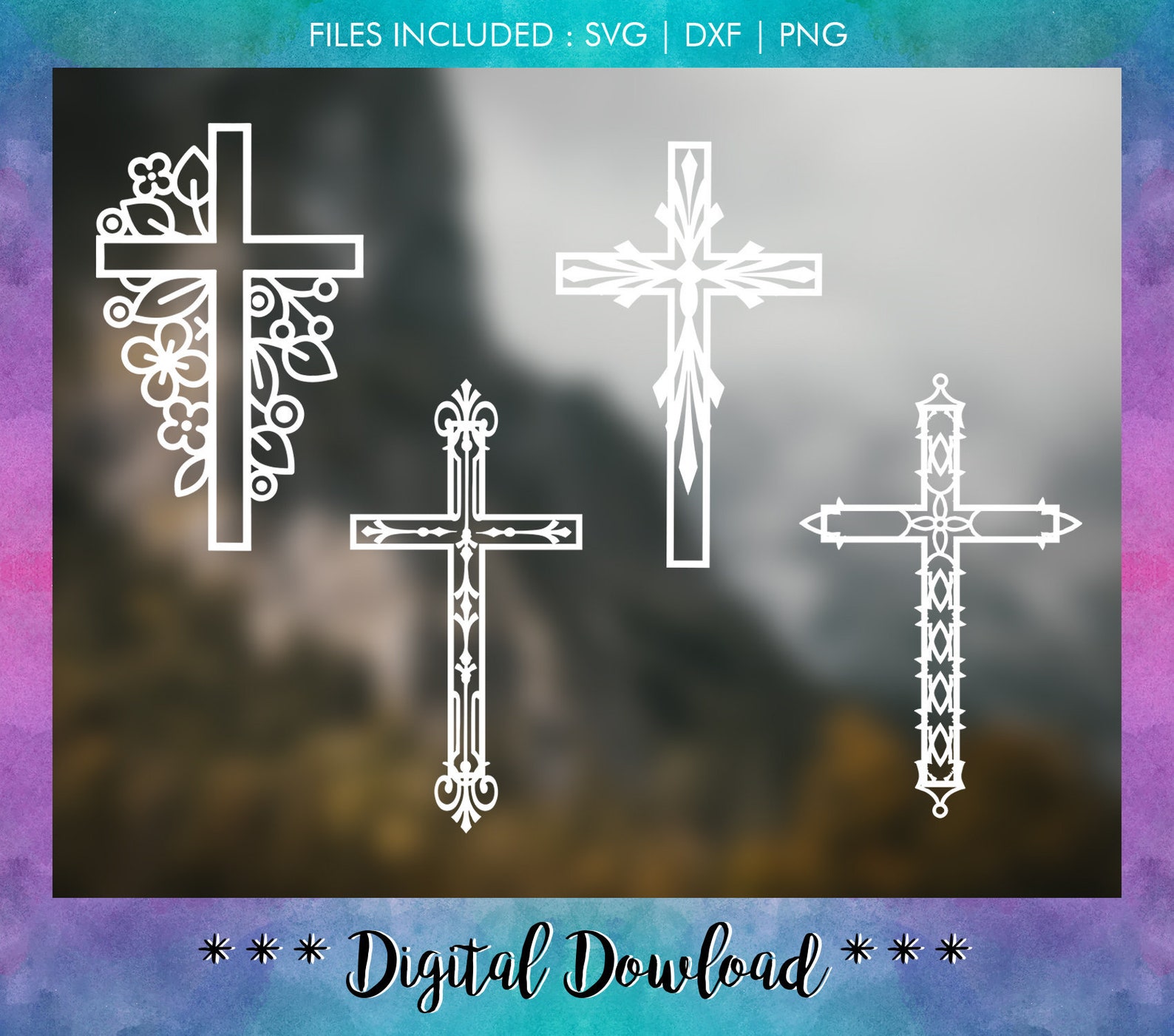 Cross SVG Crosses Clipart Christian Svg Files Christian - Etsy Canada