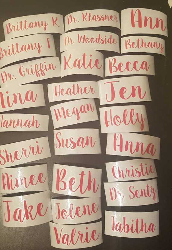 Custom Name Decals Personalized Decal Vinyl Decal Name | Etsy