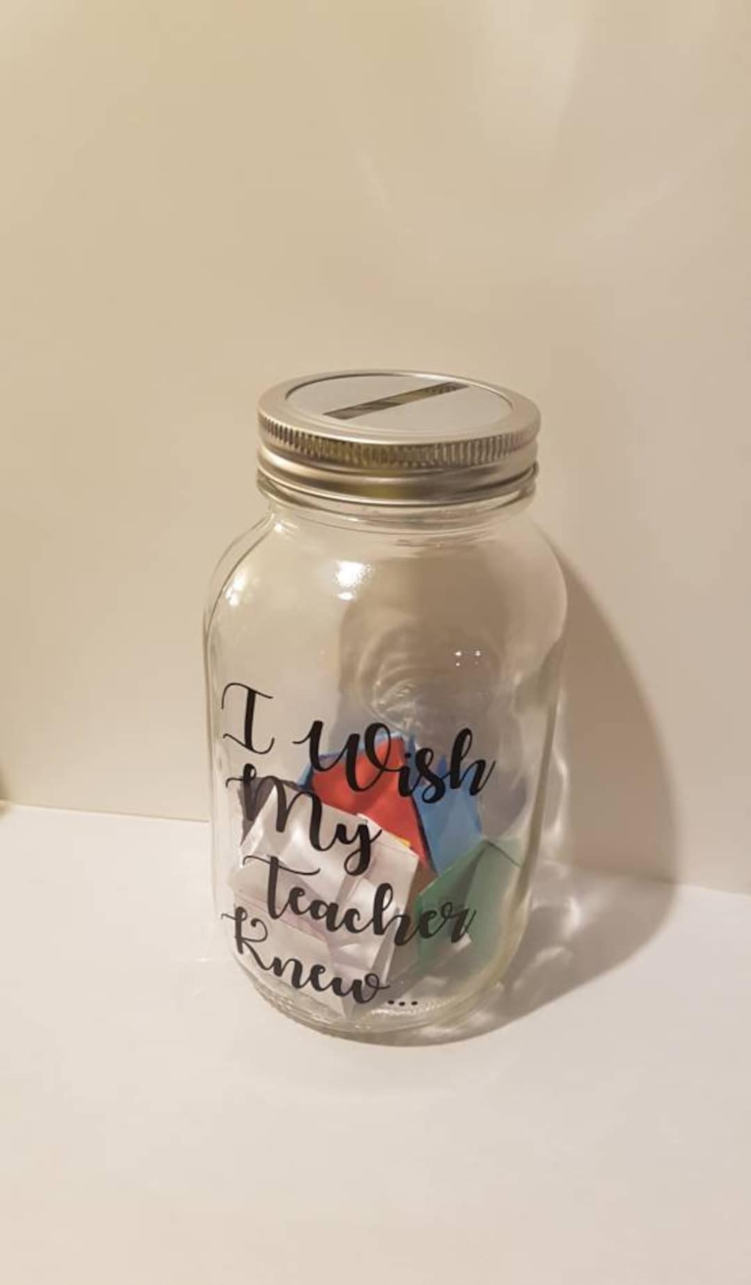 I Wish My Teacher Knew, Suggestion Jar, Custom Jar, Teacher Jar ...